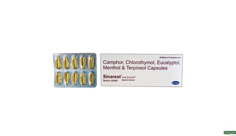 Buy Sinarest Vapocap 10 Capsules Online At Best Prices Wellness Forever