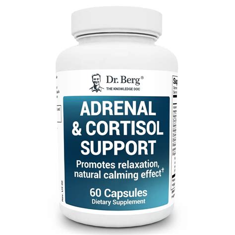 Dr Berg Adrenal And Cortisol Support Cortisol Manager Supplement 60 Capsules