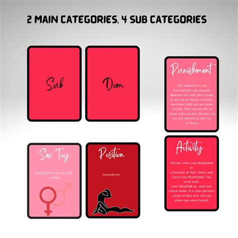 Bdsm Sex Cards Adult Sex Game Instant Download Printable Sex