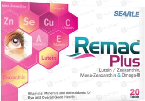 Remac Plus 20 Tablets Price In Pakistan Uses Dosage Side Effects