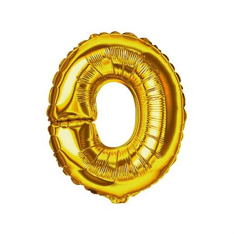Balão Metalizado 16 Polegadas Ouro Letra O Golden Doce Malu