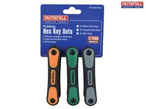 Metric Imperial And Torx Folding Hexagonal Key Set Lothian Diy