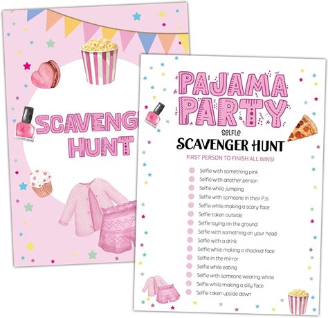 Slumber Party Games Scavenger Hunt Sleepover Games Philippines Ubuy