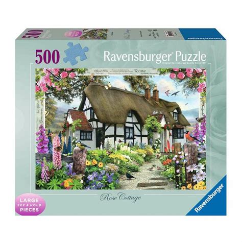 Ravensburger Rose Cottage 500 Piece Large Format Jigsaw Puzzle