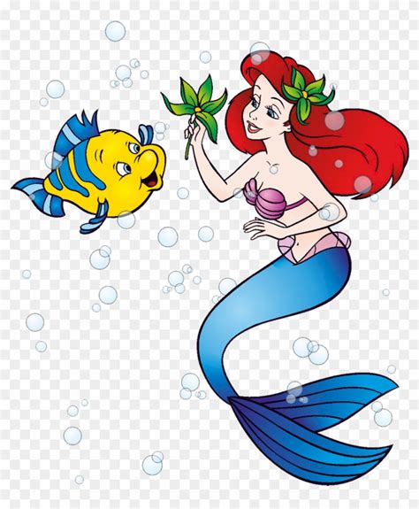 Little Mermaid Disney Flounder Clip Art N2 Картинки Png Download