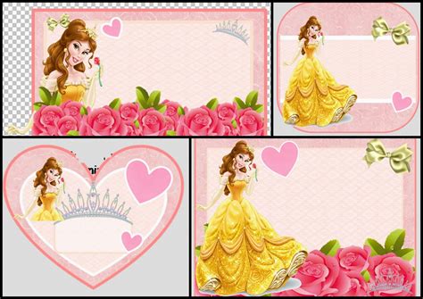 Disney Princess Blank Background For Invitation