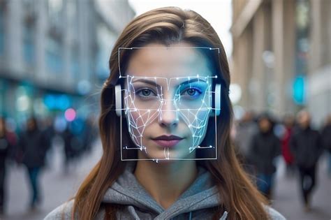 Premium Photo Authentication By Facial Recognition Conceptbiometricsecurity Systemfacial