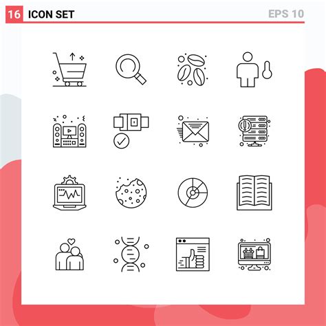 16 Universal Outlines Set For Web And Mobile Applications Speaker