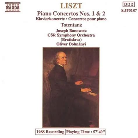 Piano Concertos Nos 1 And 2 Totentanz Franz Liszt Cd Recordsale