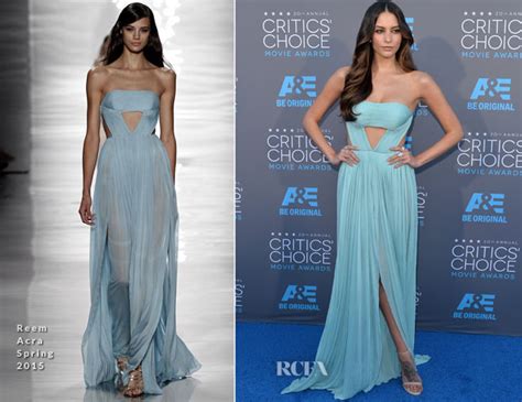 Genesis Rodriguez In Reem Acra 2015 Critics Choice Movie Awards