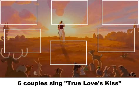 6 Couples Sing True Loves Kiss Meme Temp By Animationlover247 On