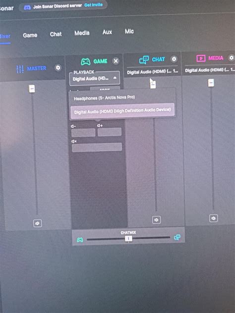 My Sonar Audio Option Not Showing Up Anymore What Do I Do Rsteelseries