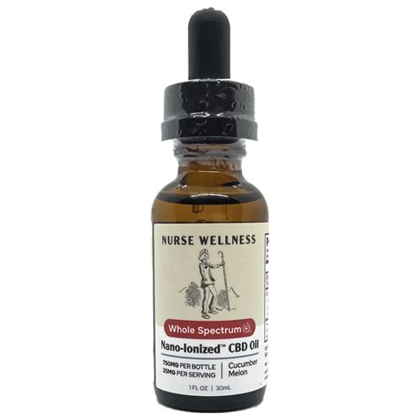 Nurse Wellness Whole Spectrum™ Cbd Oil Mild 750mg Cucumber Melon