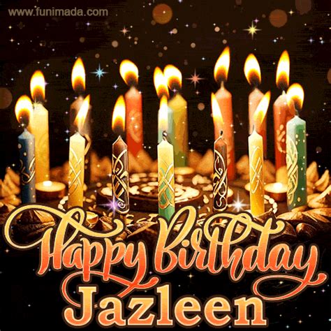 Glowing Happy Birthday Cake  For Jazleen Download On
