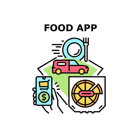 Food App Icons Vector Illustrations 9947244 Vector Art At Vecteezy