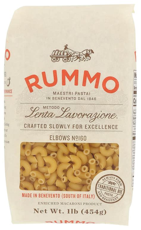 Rummo Elbows Pasta N160 Elbow Macaroni Pasta Noodles