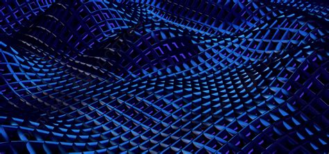 Undulating Gradient Wire Square Dynamic Blue Background Undulating 3d Undulating Background