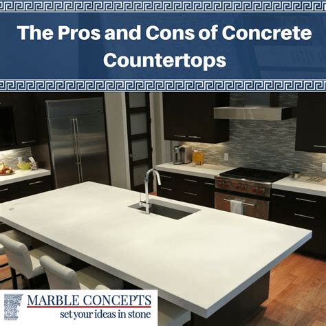 Concrete Kitchen Countertops Pros And Cons 14 Comprehensive Concrete