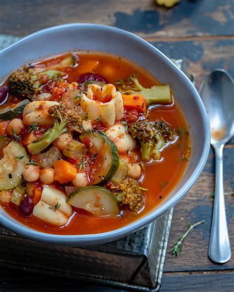 Vegan Minestrone Soup Recipe 2 Ways