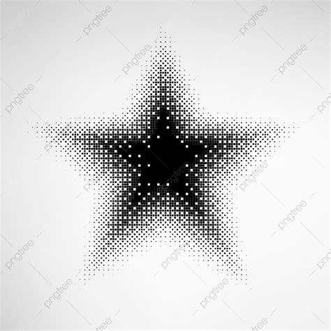 Halftone Dots Texture Vector Design Images Halftone Star With Square
