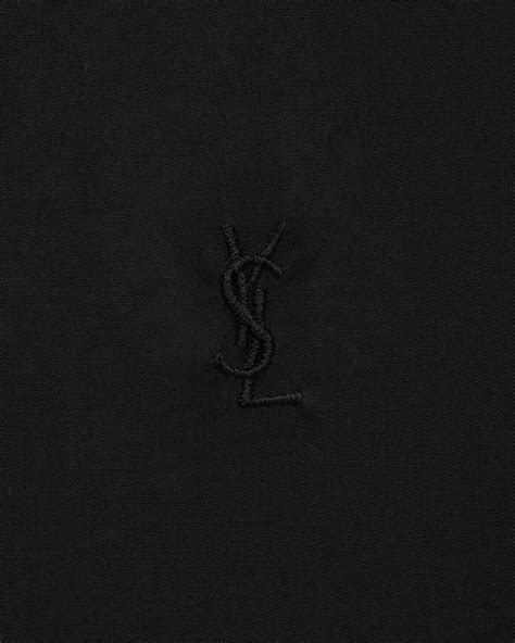 Camisa Cassandre De Gasa De Algodón Saint Laurent Ysl Es
