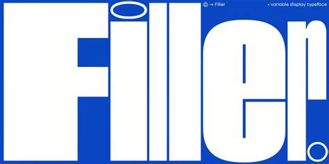 Filler Variable Font Webfont And Desktop