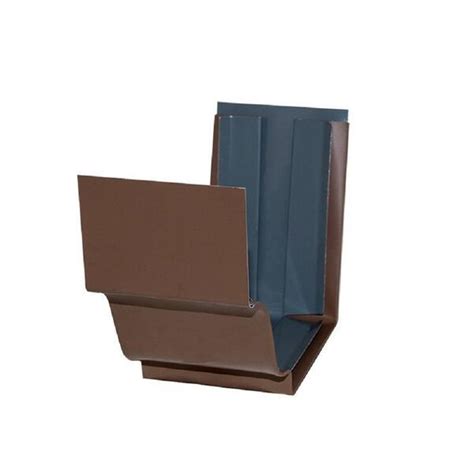 Spectra Pro Select 5 In Hd Brown Aluminum Slip Joint Gutter Connector 5sjcrtb The Home Depot