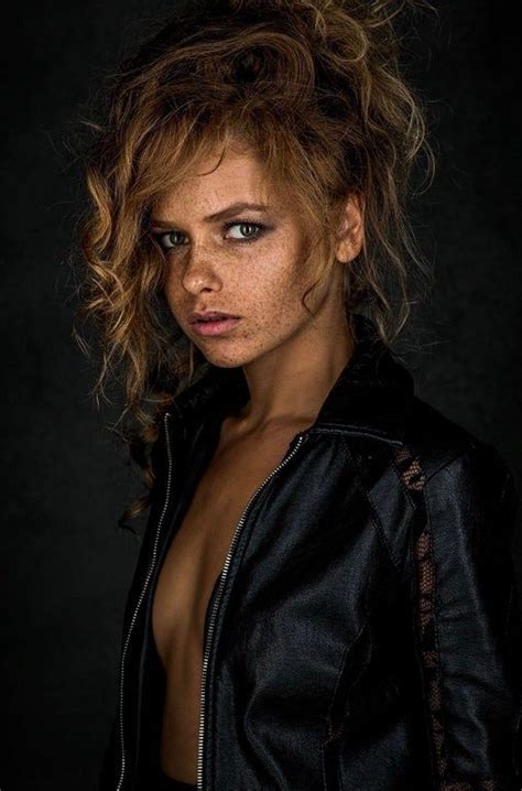 Julia Yaroshenko Ukrainian Model Coatswithoutshirts Freckles Girl