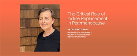 The Critical Role Of Iodine Replacement In Peri Menopause Rootless