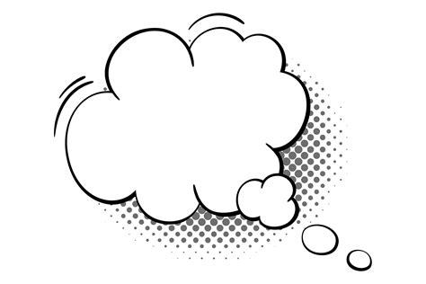 Conversation Cloud Template Blank Messa Graphic By Yummybuum