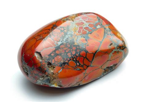 Premium Photo Jasper Gemstone On White Background
