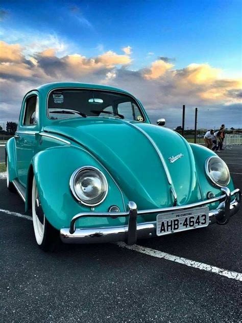 Classic Vw Beetle In Blue