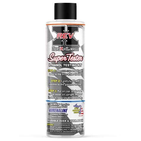 Rev X Super Tester Ethanol Gasoline Testing Kit 5 Fl Oz