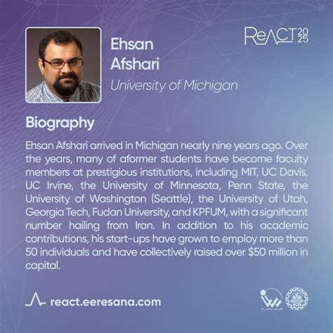 Were Thrilled To Welcome Dr Ehsan Afshari Ehsan Afshari To Our Upcoming Event 🎤 🔹 Professor