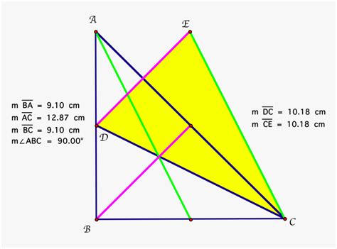 Medians Of A Right Triangle Hd Png Download Kindpng