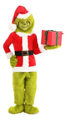 Disfraz De Papá Noel De Grinch Para Niños Pequeños Forro Meses Sin