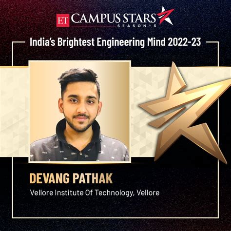 Et Campus Stars On Linkedin Congratulations Devang Pathak Vellore