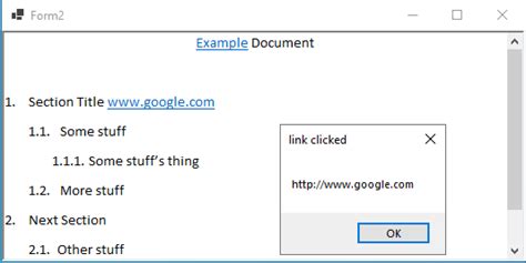 Richtextbox Link Handling Is Broken · Issue 1644 · Dotnetwinforms · Github