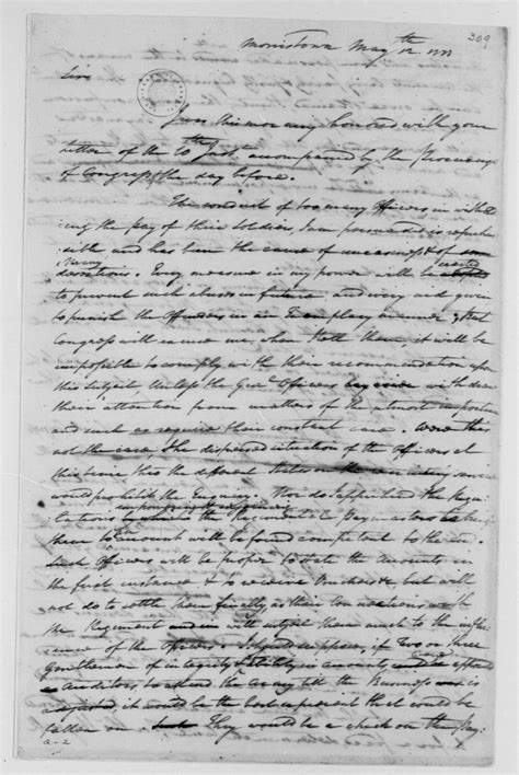 Image 1 Of George Washington Papers Series 4 General Correspondence
