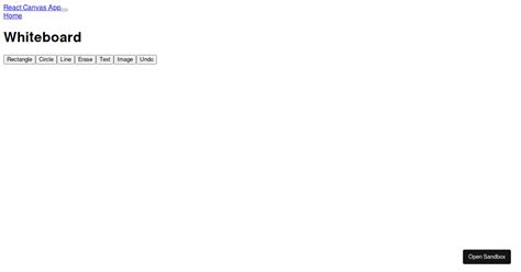 Whiteboard React App Codesandbox