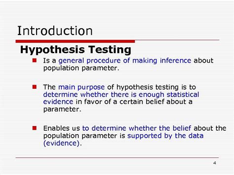 Chapter 9 Hypothesis Testing Population Mean And Proportion