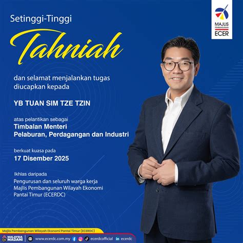 Tahniah East Coast Economic Region Development Council Facebook