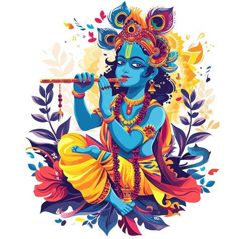 Premium Vector Krishna Vector For Tshirt