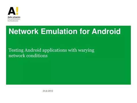 Ppt Network Emulation For Android Powerpoint Presentation Free