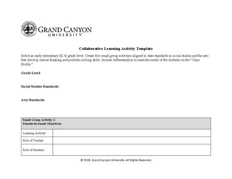 Elm 351 D T5 Collaborative Learning Activity Template Collaborative Learning Activity Template