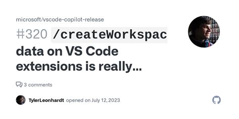 CreateWorkspace Data On VS Code Extensions Is Really Dated Issue 320 Microsoft Vscode
