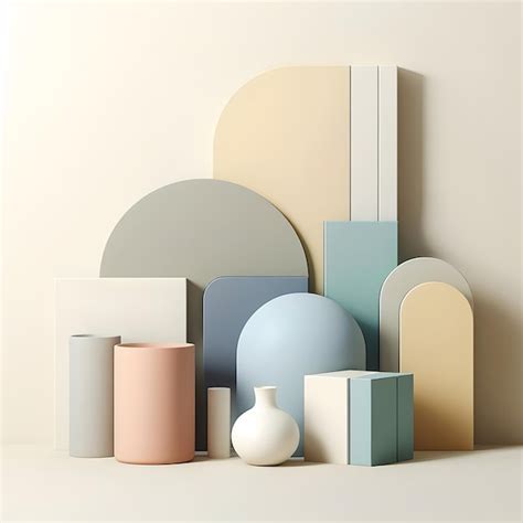 Premium Photo Vibrant Abstract Containers Colorful Objects For