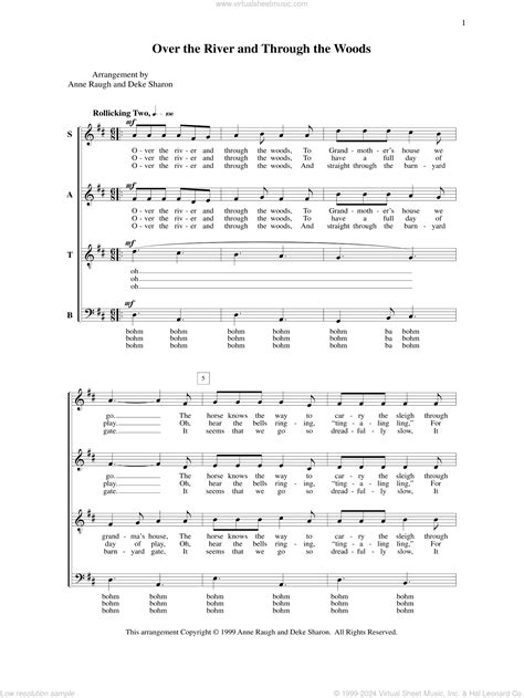 Over The River And Through The Woods Lyrics Printable Printable Templates