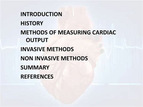 MEASUREMENT OF CARDIAC OUTPUT PPTX