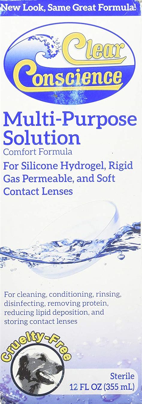 Clear Conscience Multi Purpose Lens Solution 12 Ounce Fresh Health